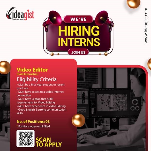 Invitation to Apply for Ideagist Internship Program 2023 – Dow ...